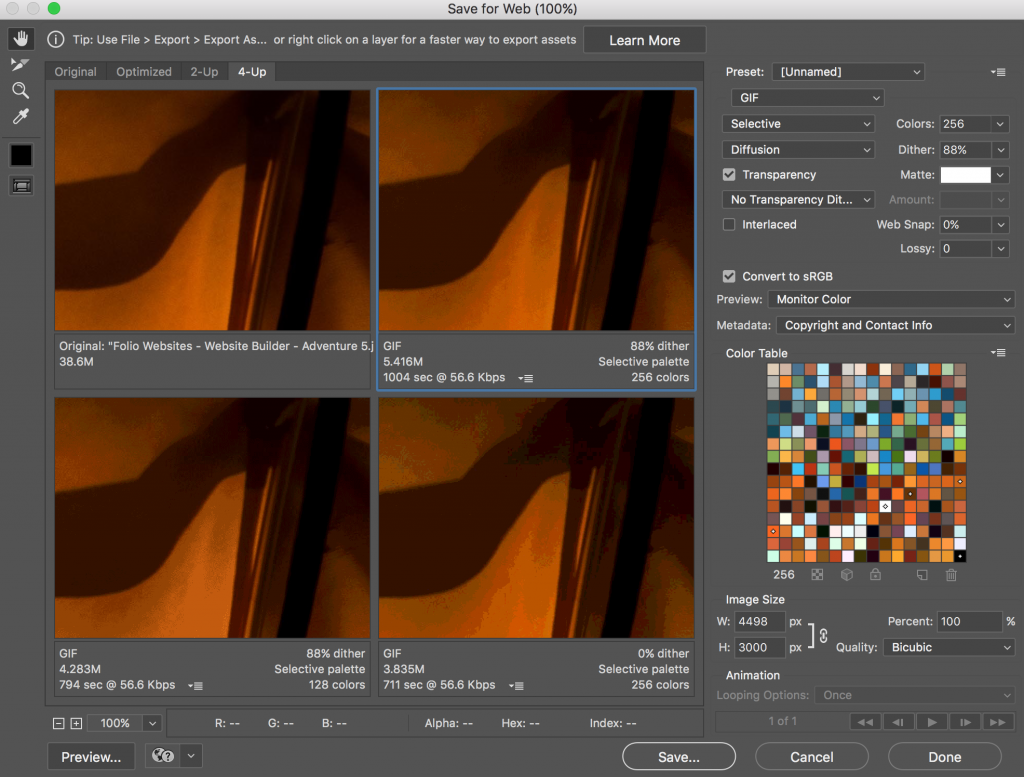 How To Compress Images In Photoshop Folio